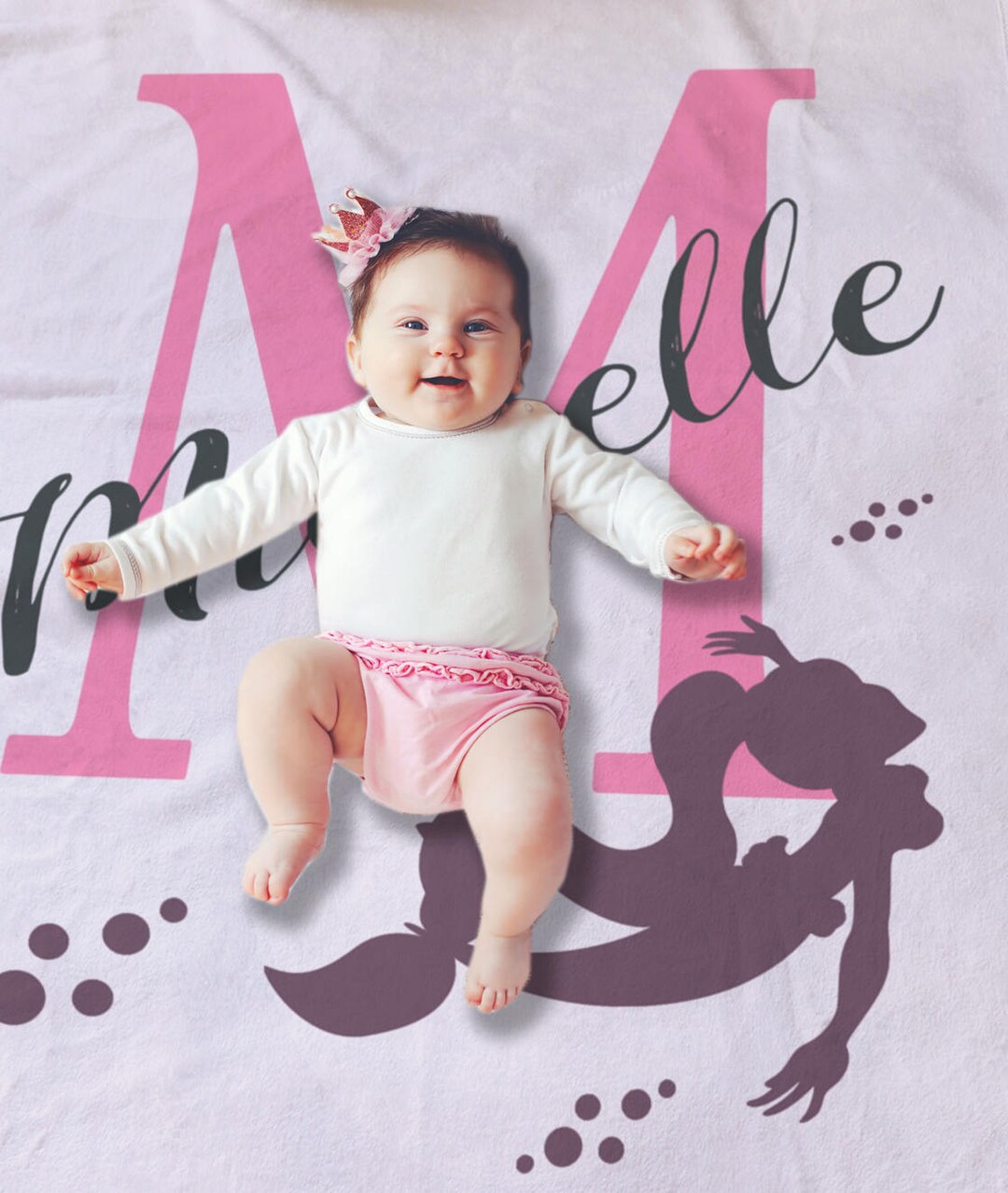 Personalized Receiving Blanket Custom Name Blanket Baby Shower Gift ...