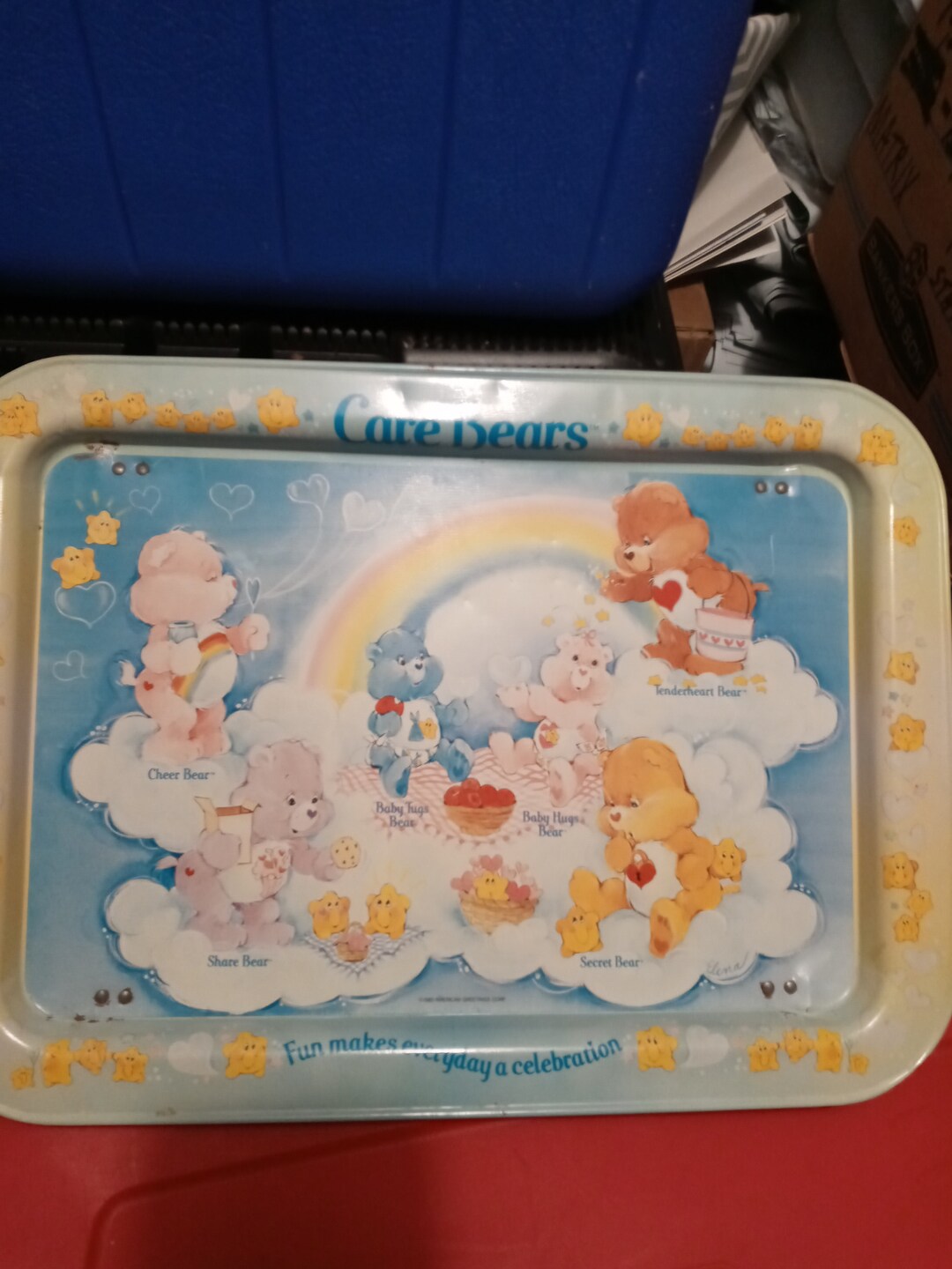 Children's Lap Care Bears Tray 1985 - Etsy