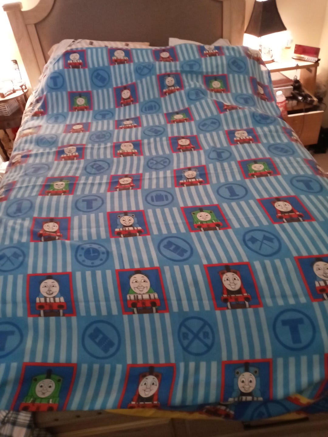 Vintage Thomas the Train Engine Twin Bed Sheet by Dan River 98 by 63 ...