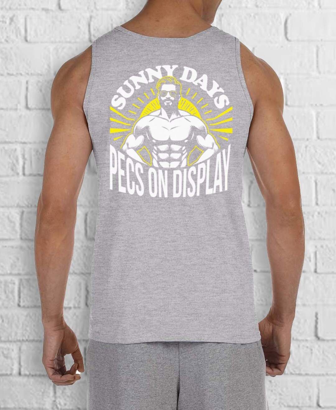 Sunny Days Pecs on Display Tank Top - Etsy