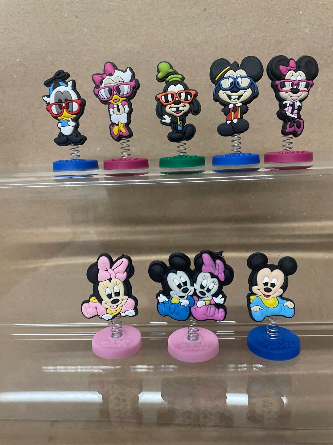 Mister A Gift Mickey Mouse and Friends Set of 8 Springy Cake Toppers - Etsy