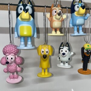 Bluey Set of 10 Childrens Characters Christmas Tree Decorations - Etsy