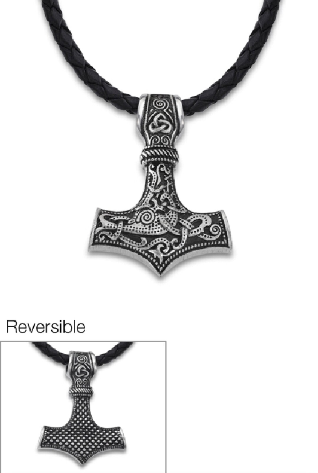 Thor's Hammer Mjolnir Necklace Norse Mythology Pendant Viking Power ...