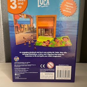 Disneys Luca Tattle Tales With 4 Plastic Figures and a Storybook ...