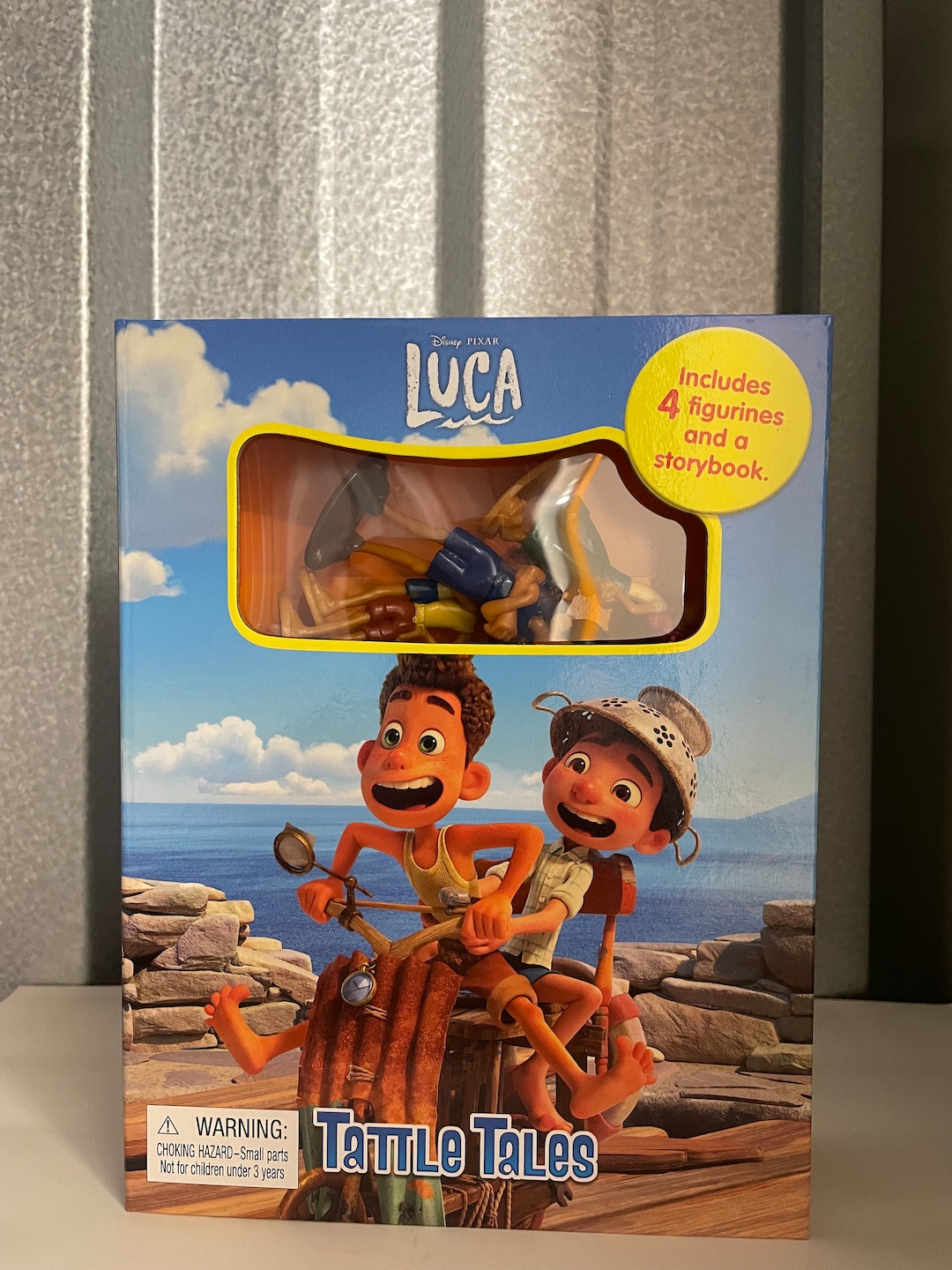 Disneys Luca Tattle Tales With 4 Plastic Figures and a Storybook ...