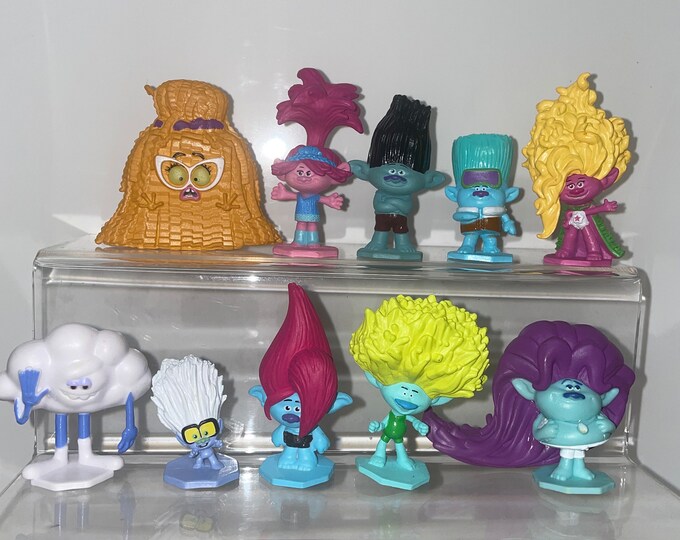 Dreamworks Trolls Band Together Set of 10 Plastic Cake Toppers - Etsy