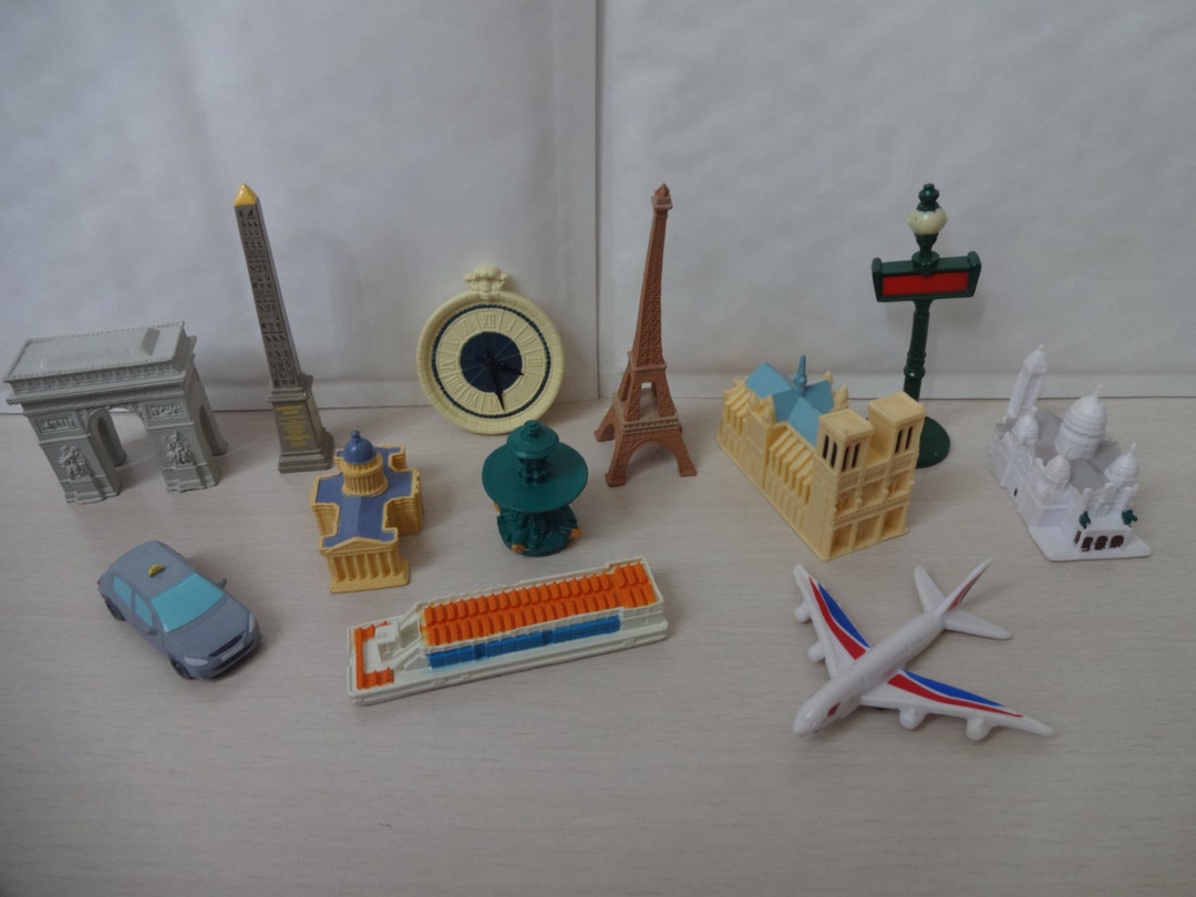 Around the World Series - Paris Set of 12 Plastic Cake Toppers - Etsy