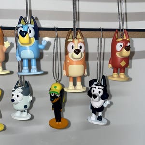 Bluey Set of 10 Childrens Characters Christmas Tree Decorations - Etsy
