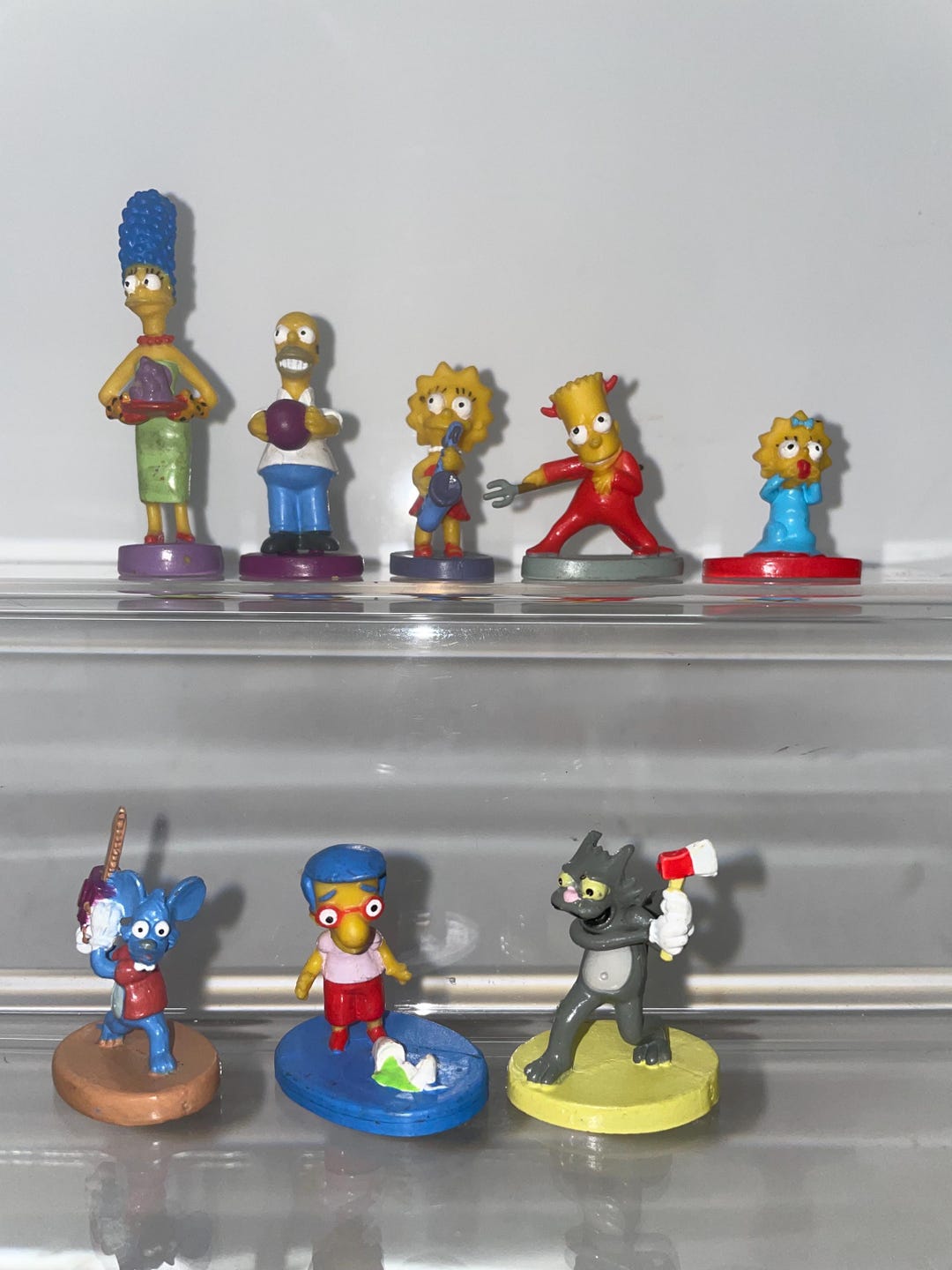 Mister A Gift the Simpsons Set of 8 Small Plastic Cake Toppers - Etsy