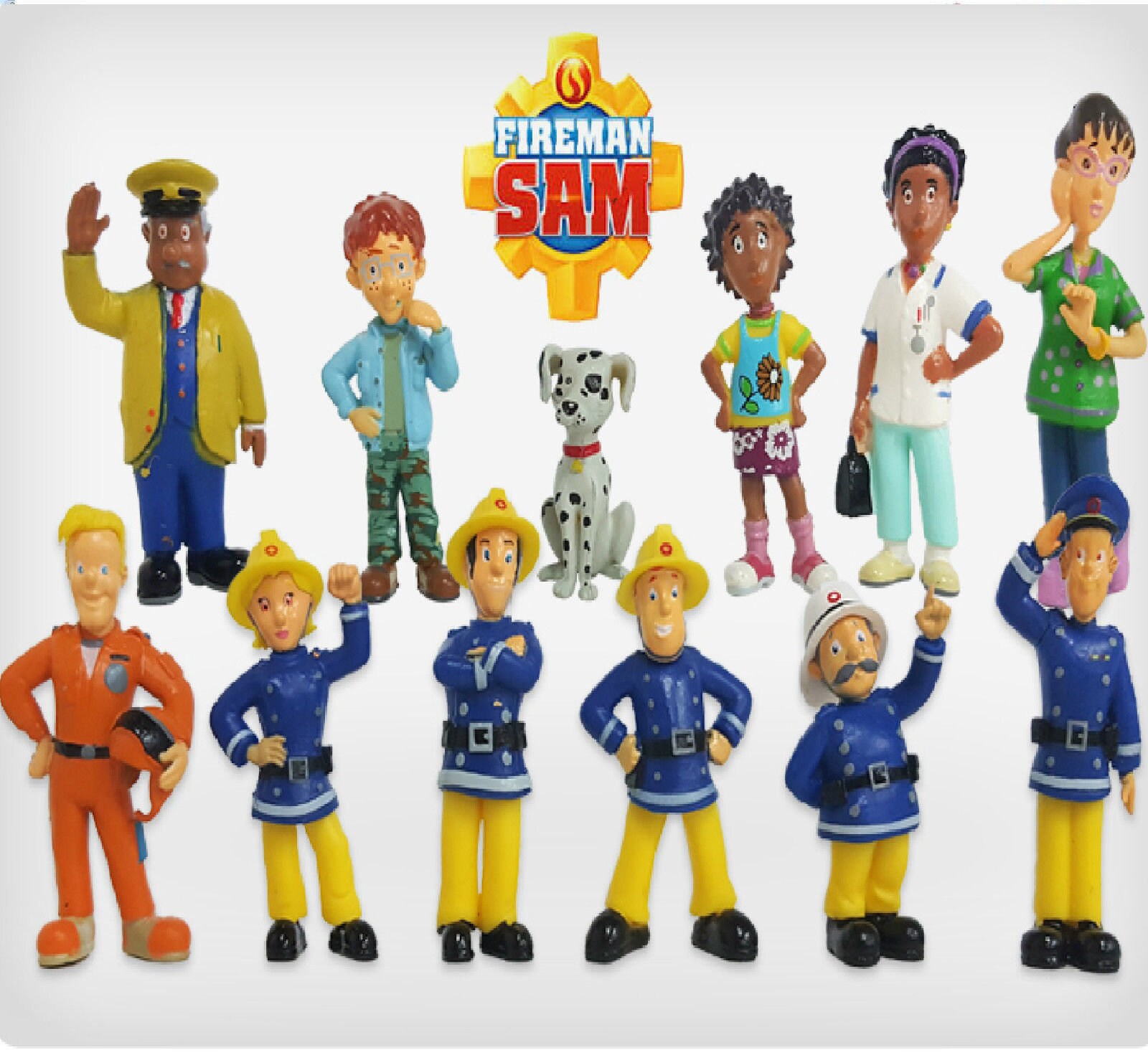 Mister A Gift Fireman Sam Set of 12 Plastic Cake Toppers - Etsy UK