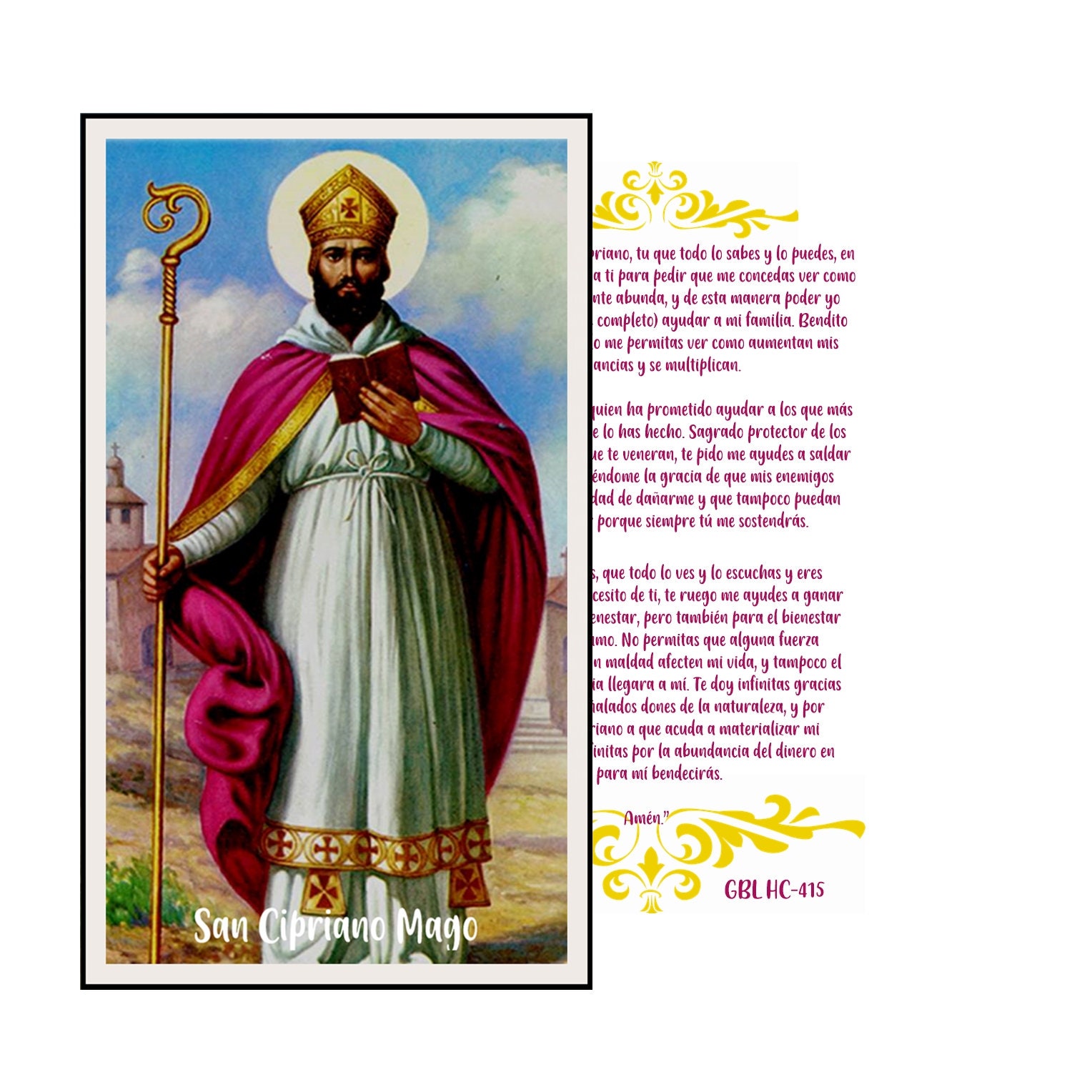 San Cipriano Mago Pagano Patron de los Necromantes | Etsy