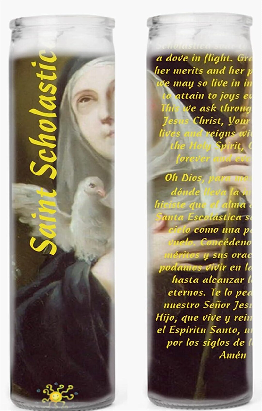 Saint Scholastica Patron of Benedictine Nuns Set of 2 or 4 Candles With ...