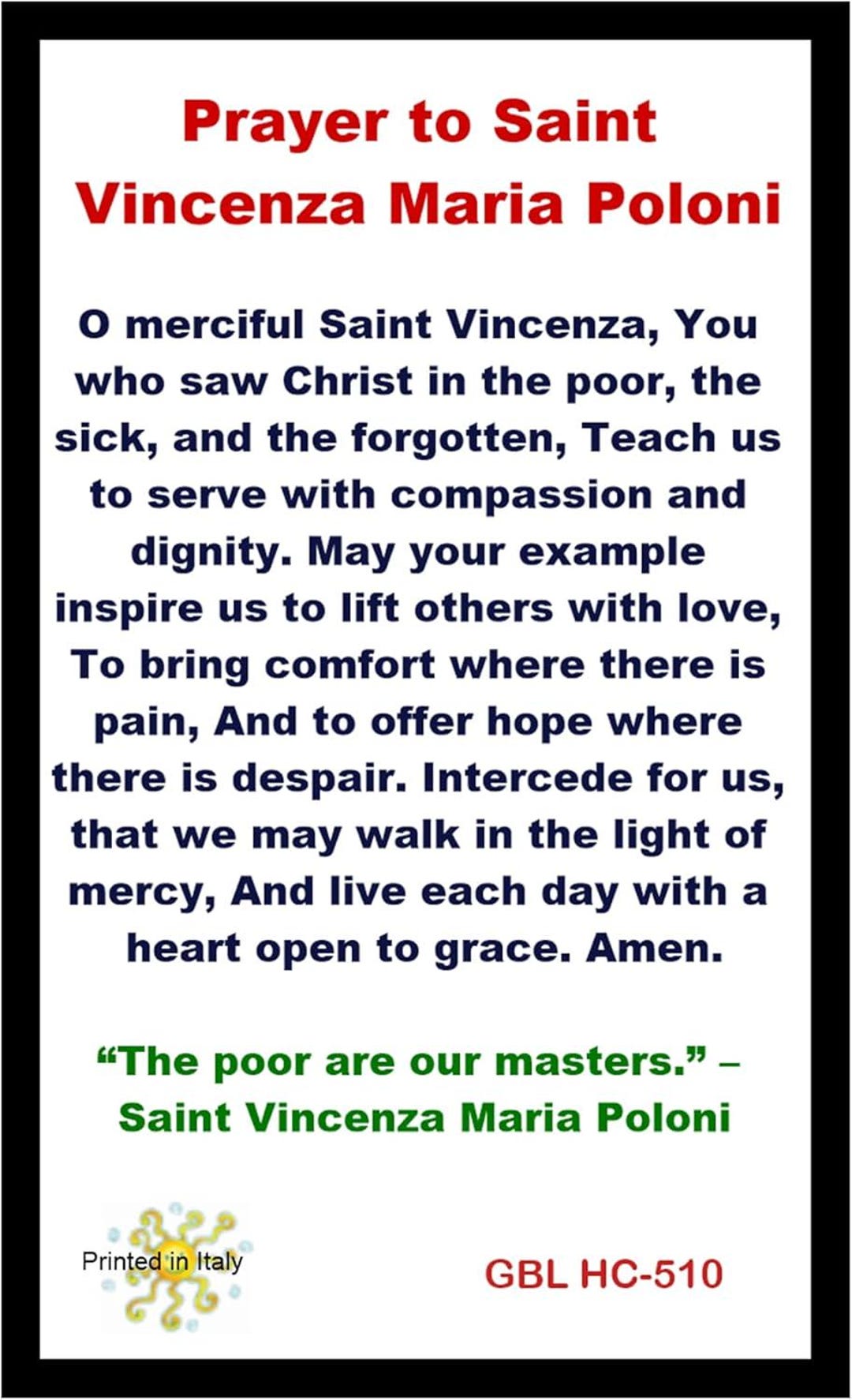 Saint Vincenza Maria Poloni Canonized on Oct 19 2025 Cofounded the ...