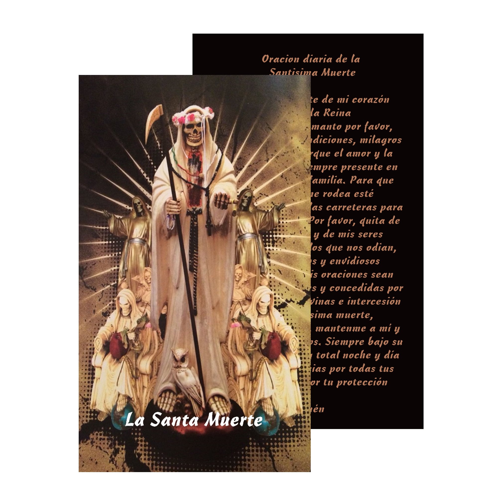 Santa Muerte Santisima Daily Prayer Santa Muerte Candles 2 - Etsy Nederland