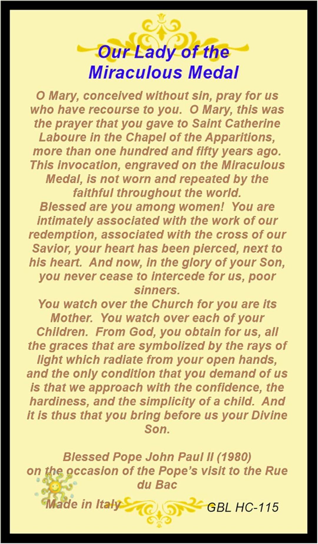 Our Lady of the Miraculous Medals La Milagrosa Chaplet Coronilla Silver ...