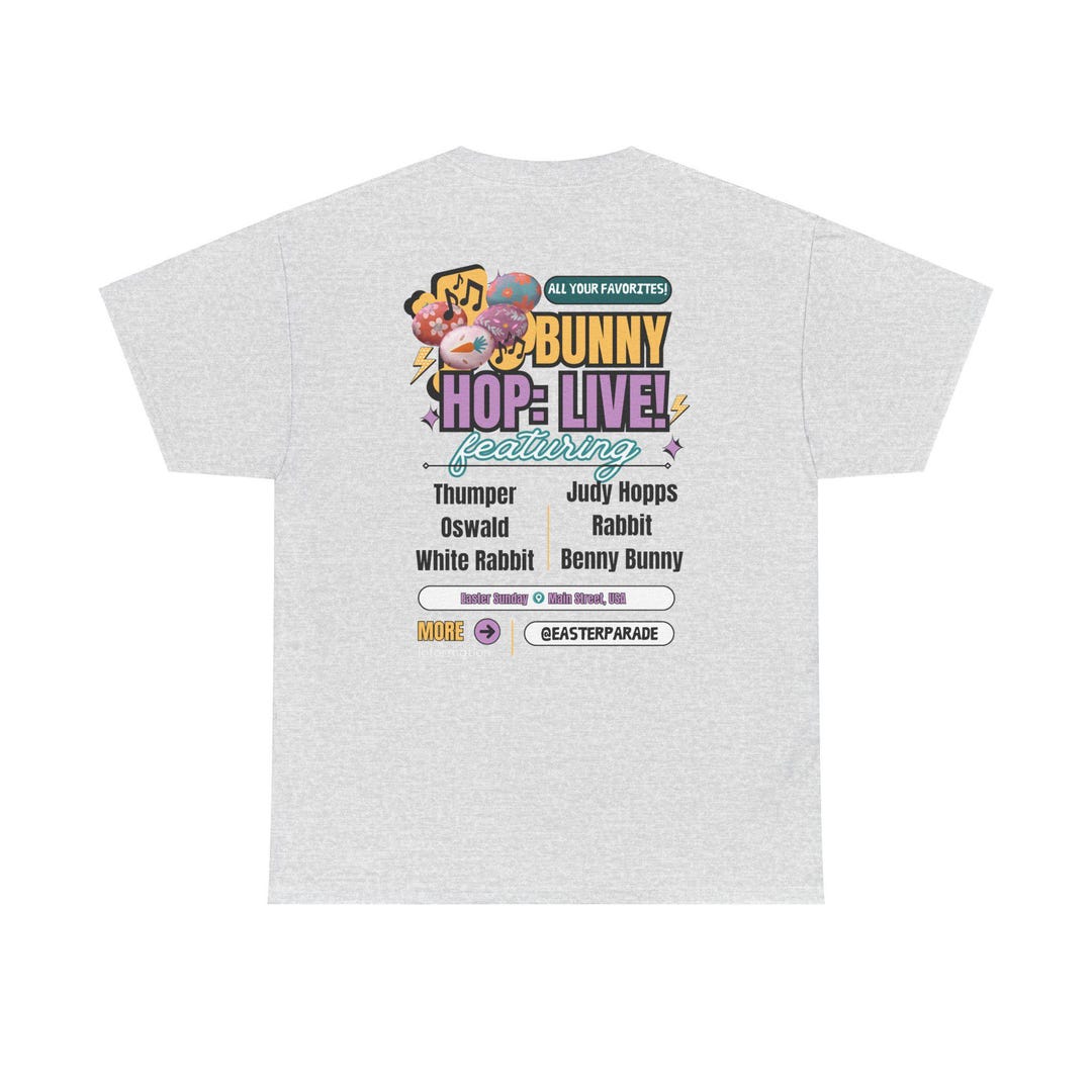Disney Bunnies Concert Tee for Easter, Unisex Graphic T-shirt, Rabbit ...