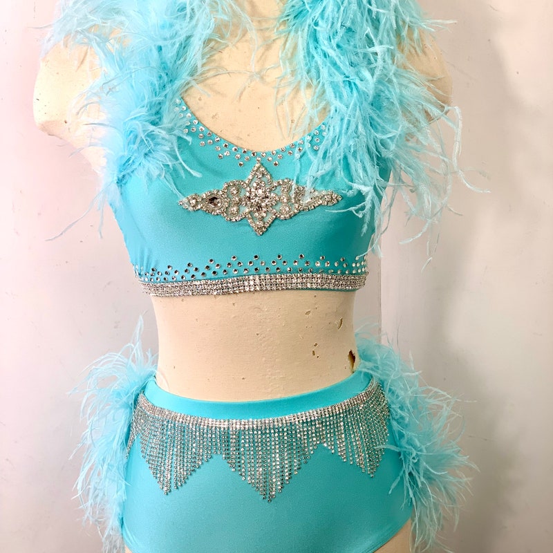 Rhinestone Dance Costume Women - Etsy