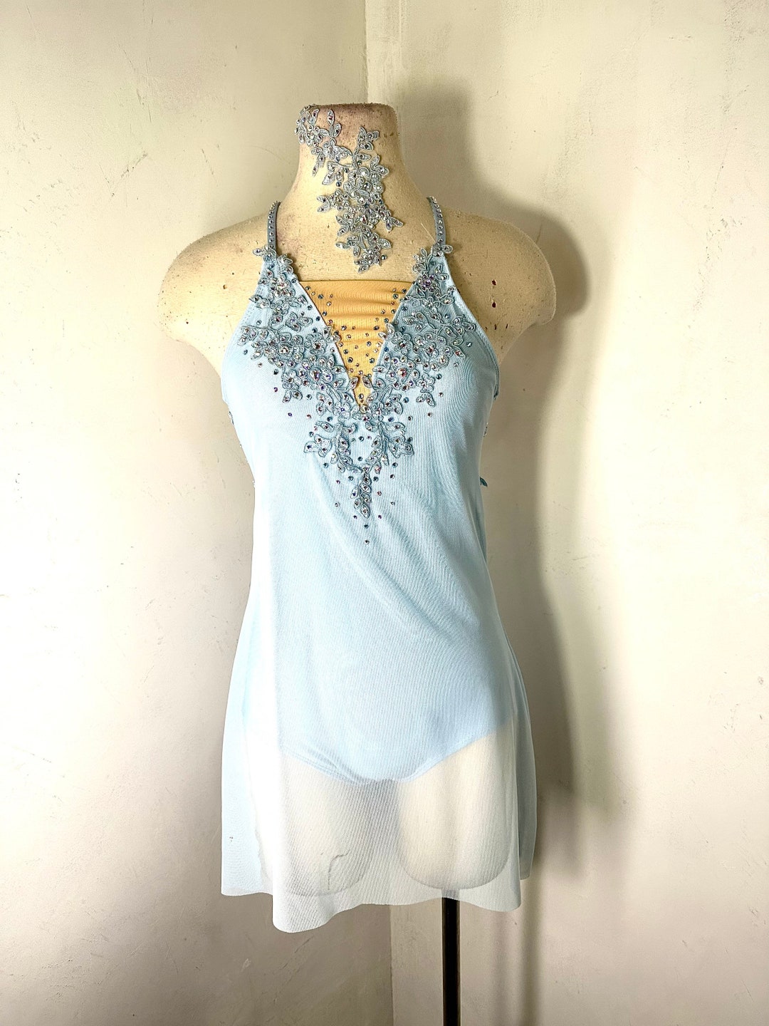 Lyrical Dance Dress, Blue Dance Costume, Custom Lyrical Dance Costume ...