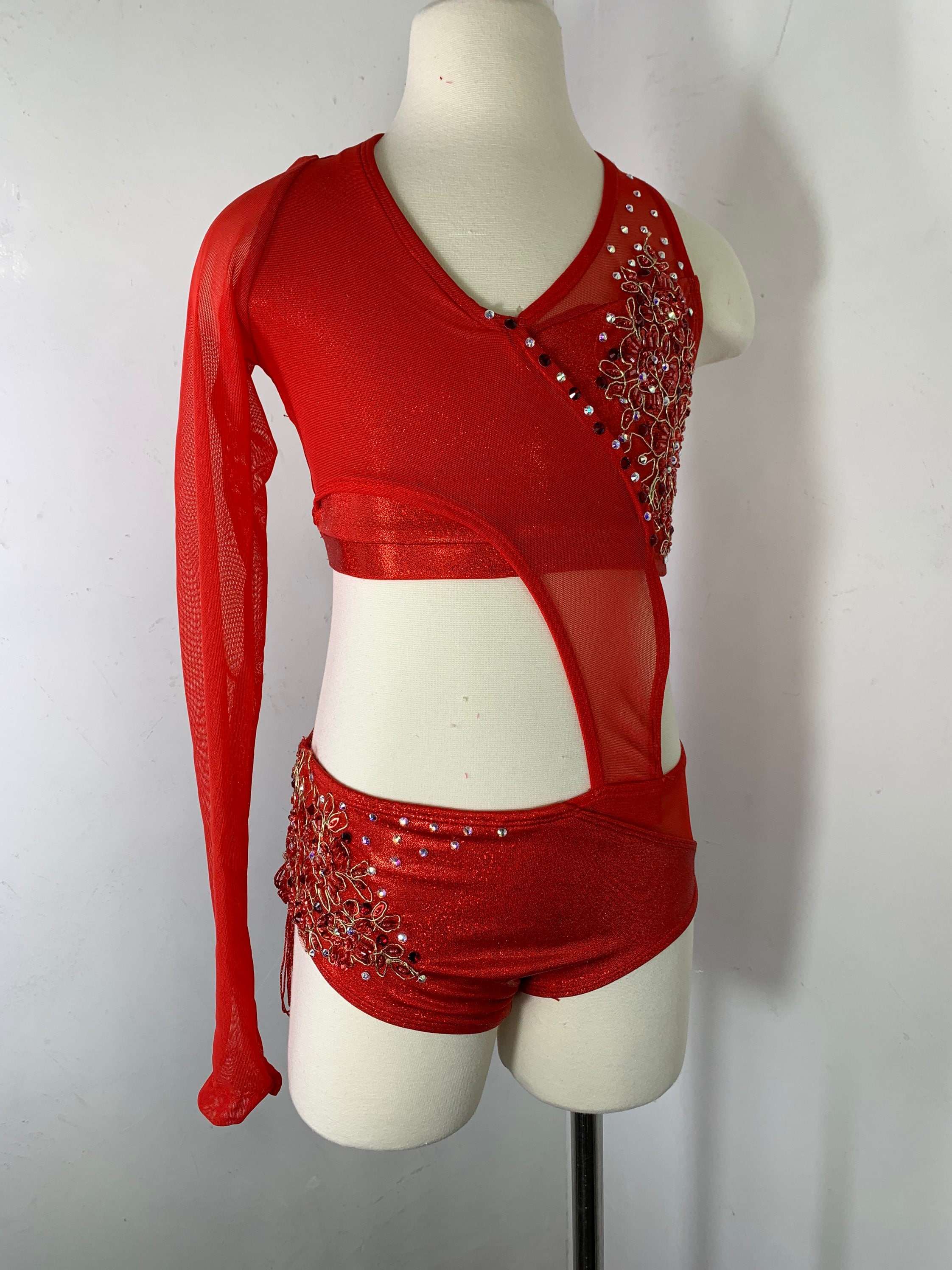 Red Jazz Dance Costumes