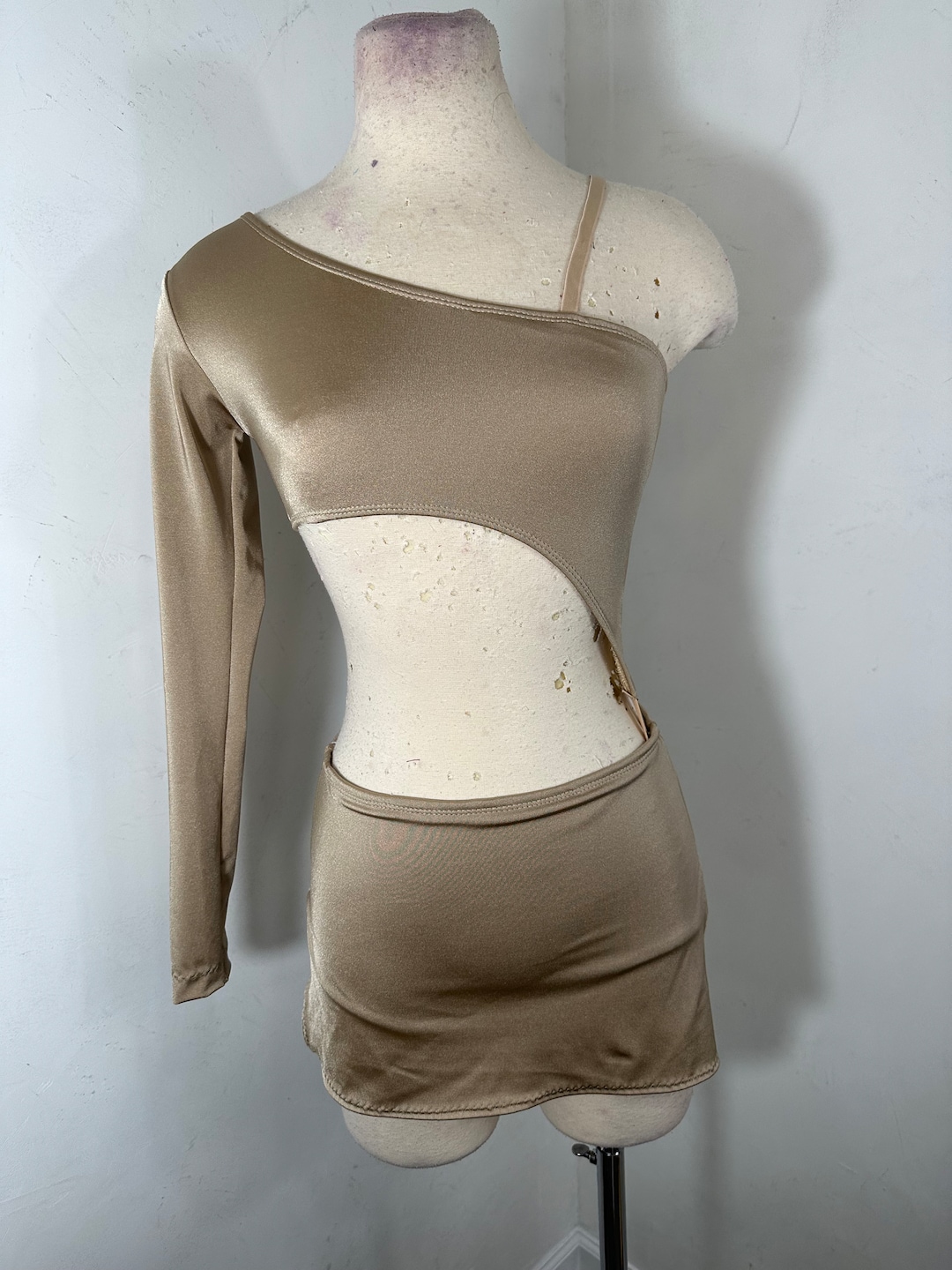 Contemporary Dance Costume, Assymetrical Costume, Dance Competition ...
