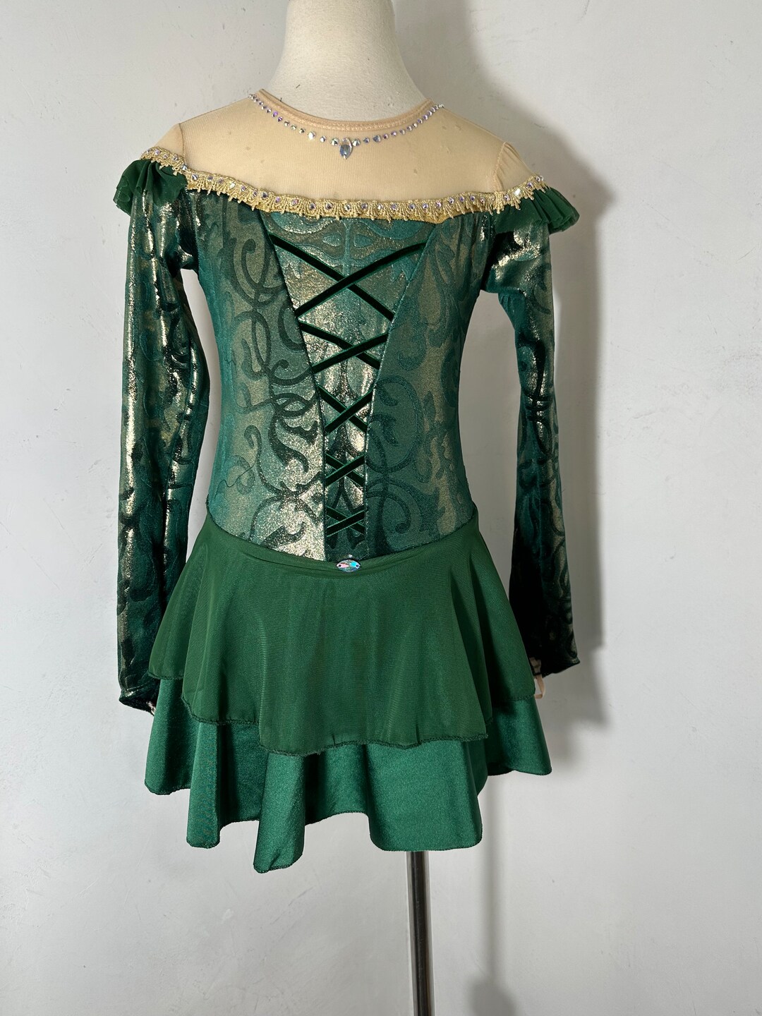 Green Skating Dress, Shrek Skating Dress, Ice Skating Dress, Custom ...