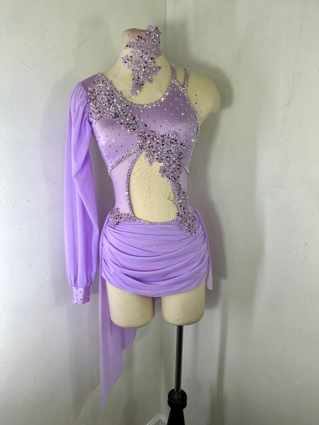 Lilac Lyrical Dance Costume, Custom Lyrical Dance Costume, Competition ...
