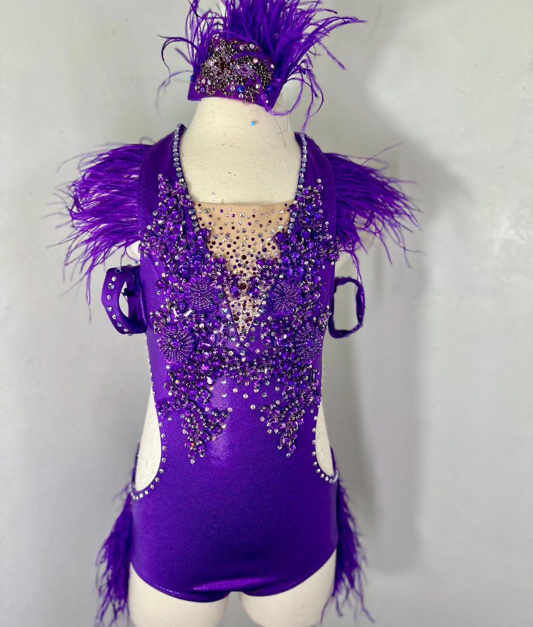 Jazz Dance Costume, Purple Jazz Dance Costume, Competition Dance ...
