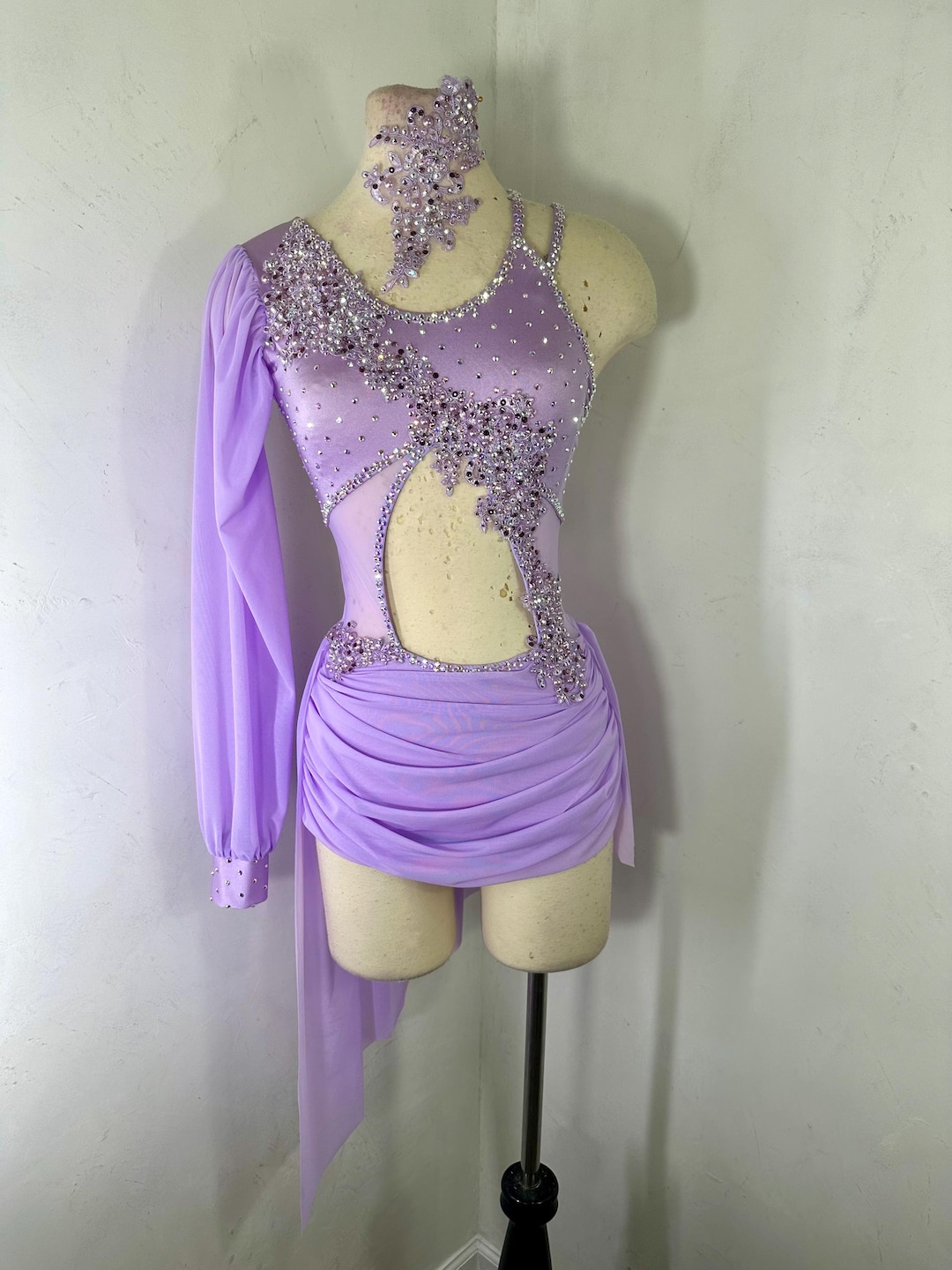 Lilac Lyrical Dance Costume, Custom Lyrical Dance Costume, Competition ...