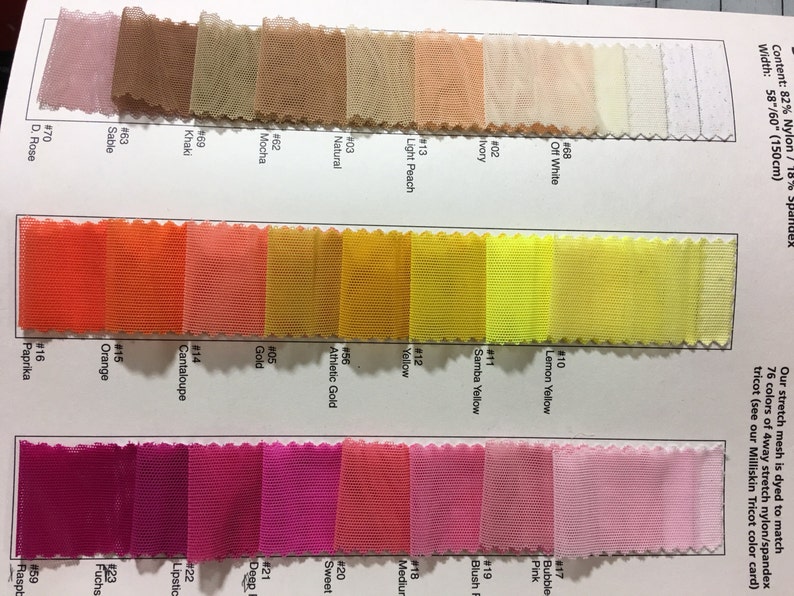 Order Fabric Color Swatch | Etsy
