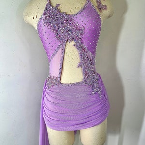 Orchid Lyrical Dance Costume, Custom Lyrical Dance Costume, Competition ...
