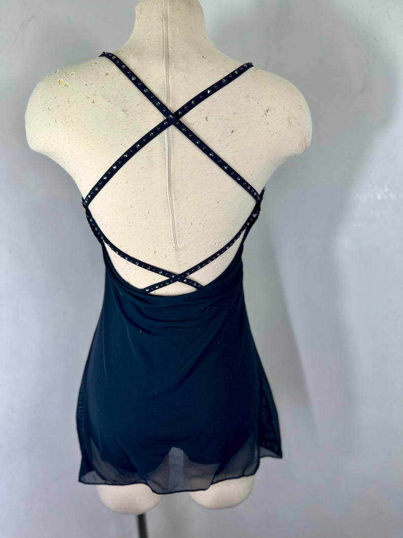 Ready to Ship Black Lyrical Dance Dress, Black Dance Costume, Custom ...