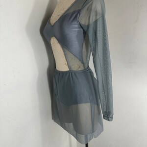 Contemporary Dance Costume, Grey Dance Costume , Solo Dance Costume ...