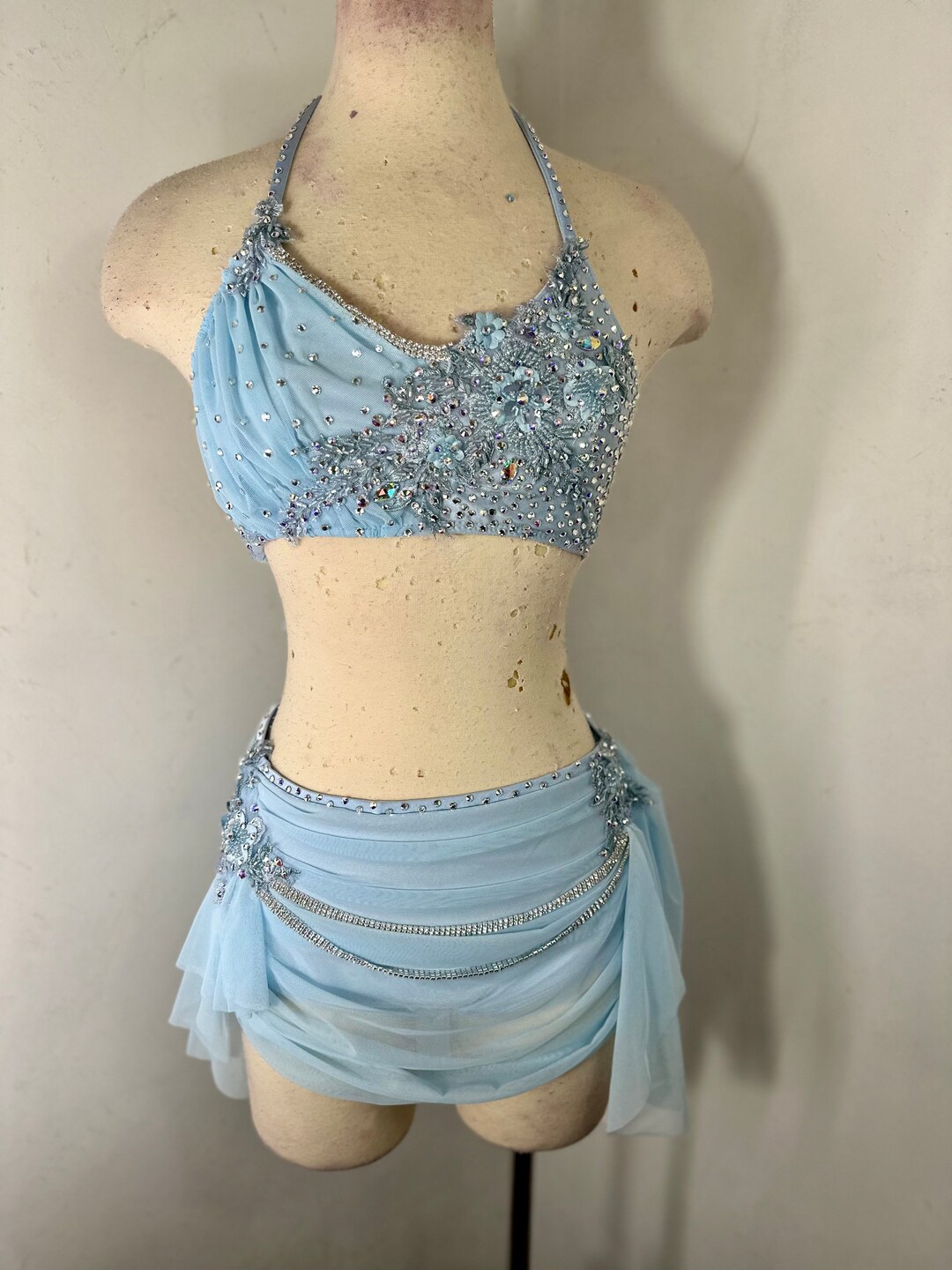 Sky Blue Dance Costume, Custom Dance, Deposit Dance Costume, Custom ...
