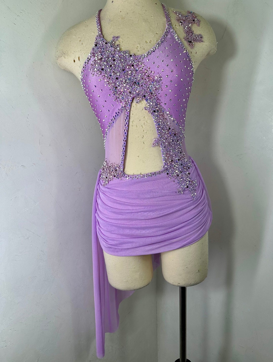 Orchid Lyrical Dance Costume, Custom Lyrical Dance Costume, Competition ...