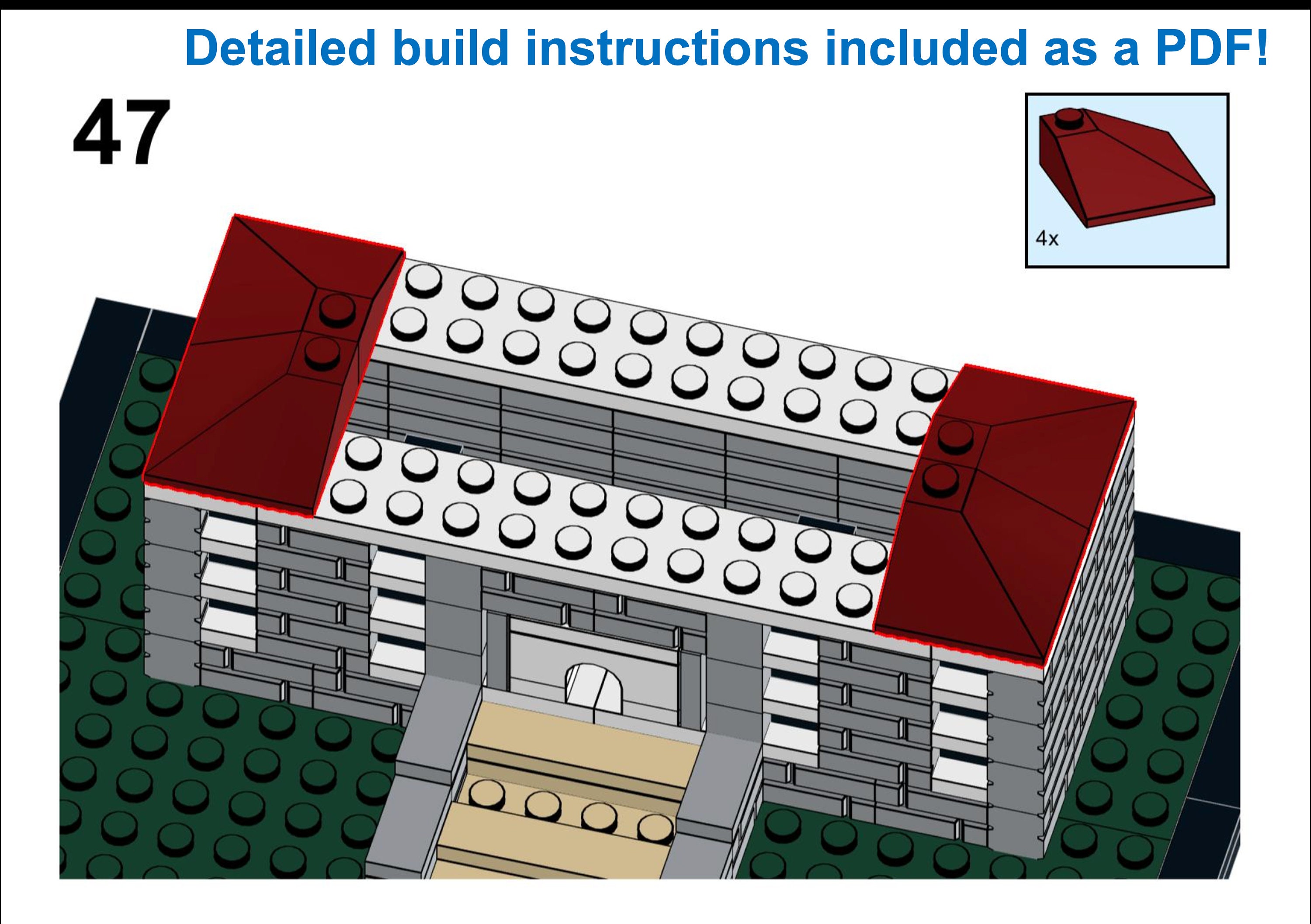 Wilson Hall - Custom Set With Authentic Bricks & Building Instructions - Etsy