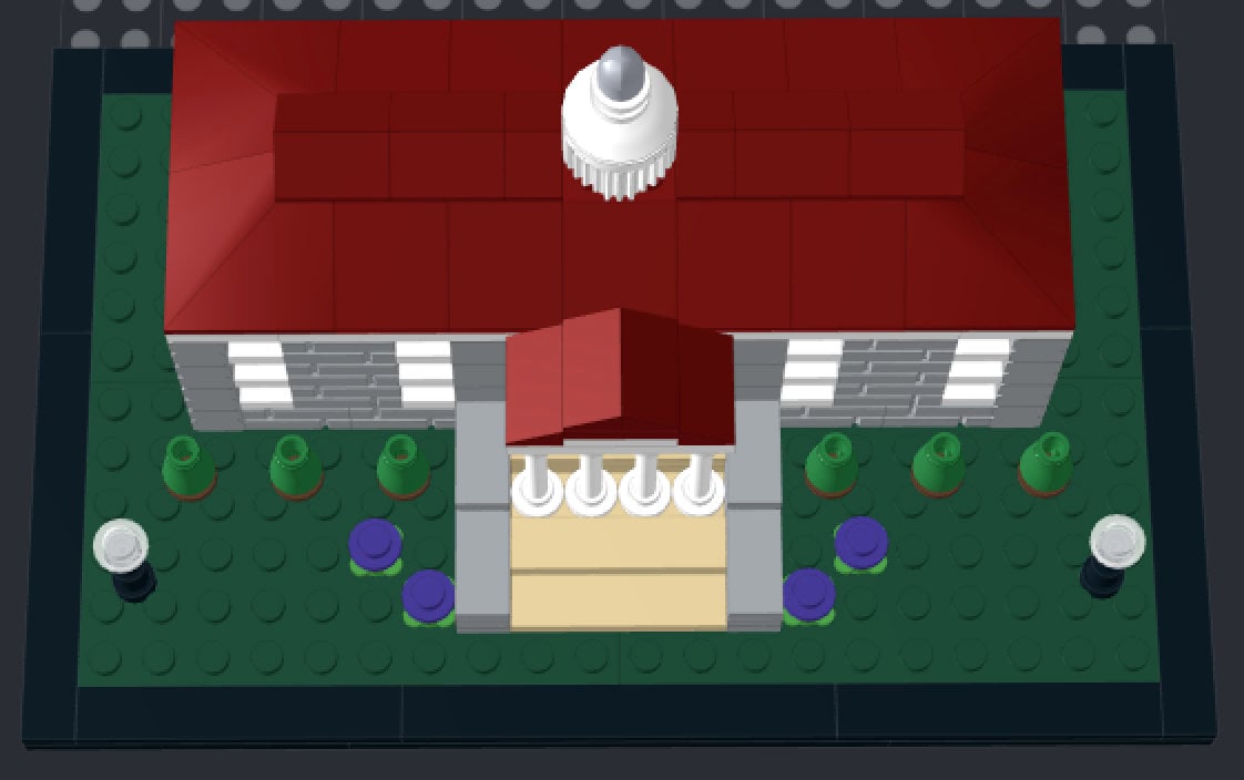 Wilson Hall - Custom Set With Authentic Bricks & Building Instructions ...