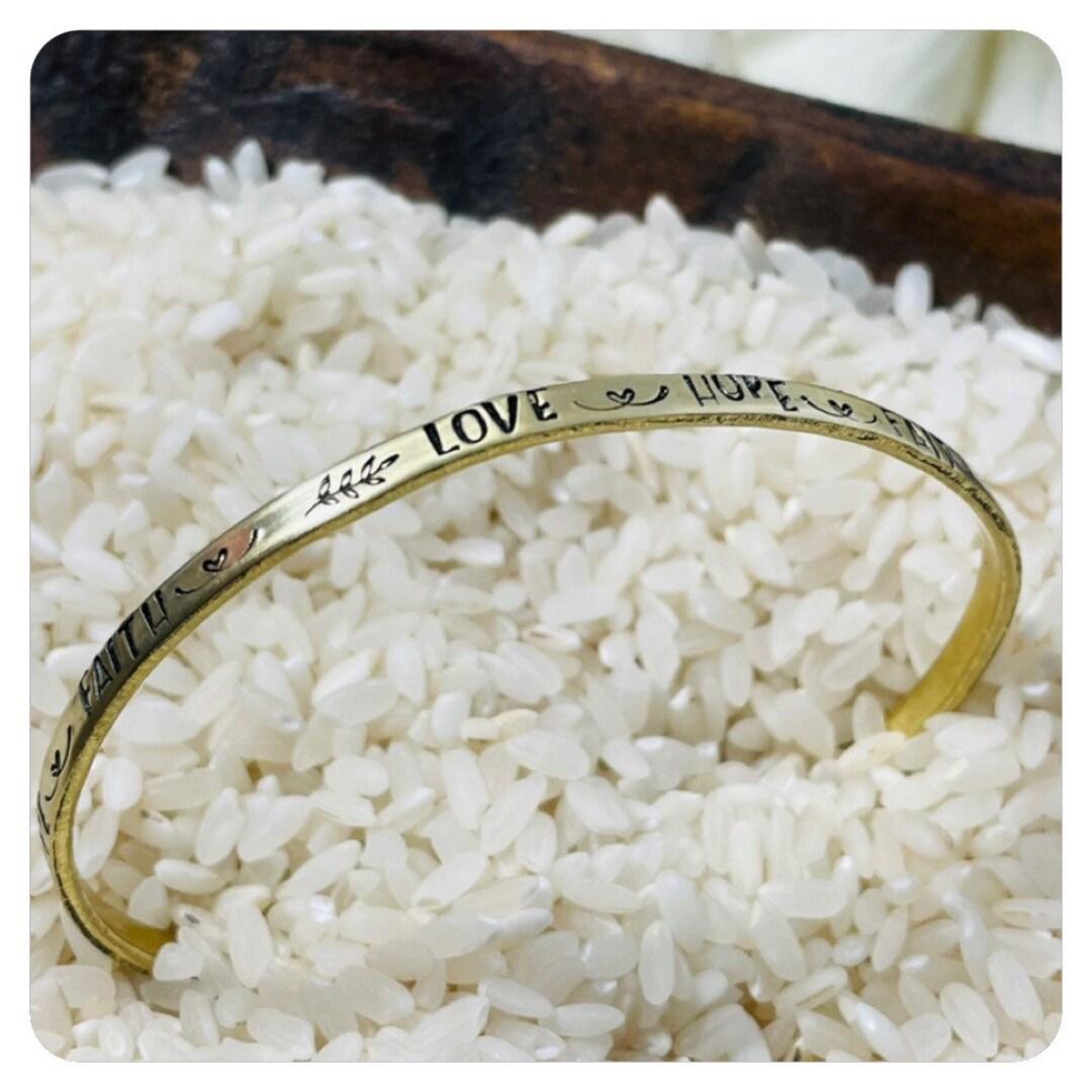 Thin Bangle With Names, Personalized Bracelet for Friend, Hand Stamped ...