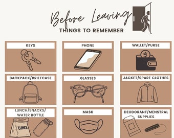 Edit & Customize Shower Check List Step by Step Guide Great for Adult ...