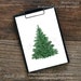 Christmas Tree Printable, Christmas Printable, Xmas Tree, Green Pine ...