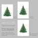 Christmas Tree Printable, Christmas Printable, Xmas Tree, Green Pine ...