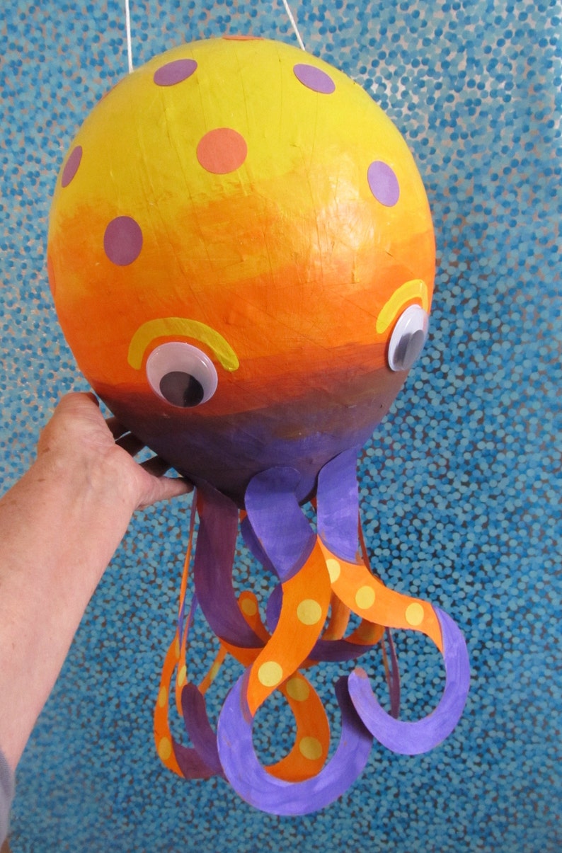 Octopus Pinata Nature Pinata Ocean Party Theme Birthday - Etsy