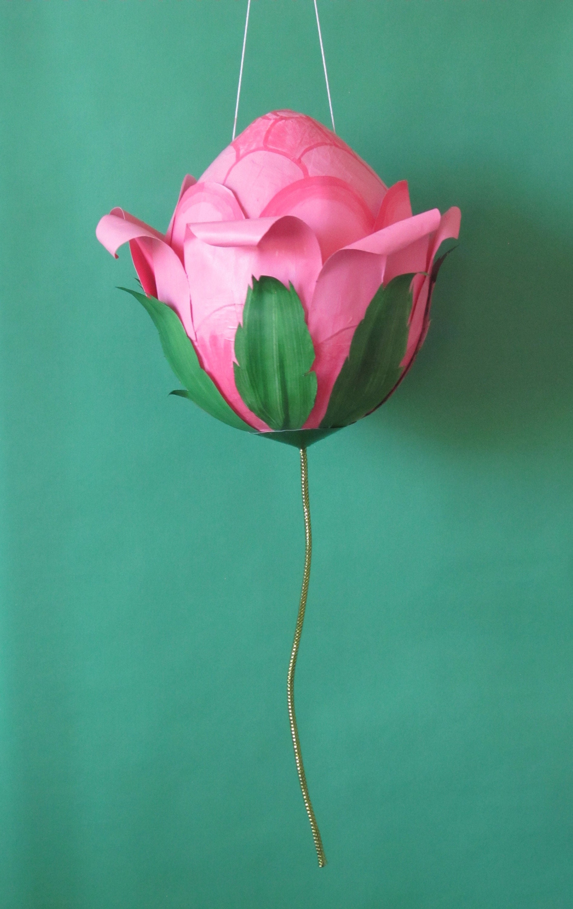 Rose Bud Pinata, Pink Rose Pinata, Rose Party Decor, Special Occasion ...