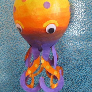 OCTOPUS Pinata, Nature Pinata, Ocean Party Theme, Birthday Octopus ...