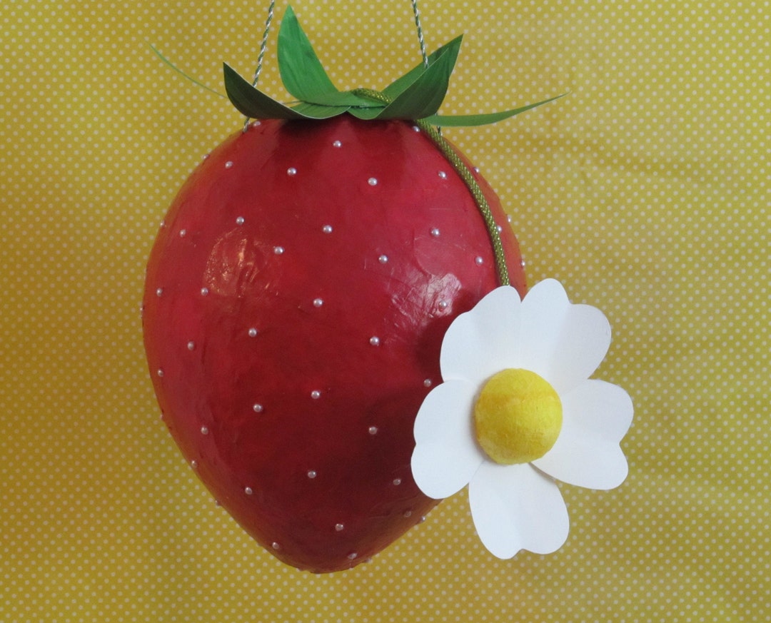 STRAWBERRY Pinata, Food Pinata, Strawberry Birthday, Nature Pinata ...