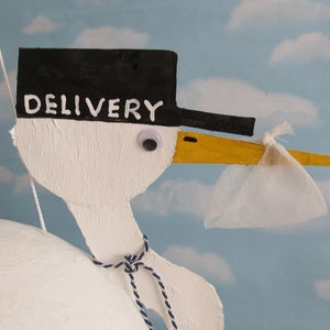 Gender Reveal Stork Pinata Birth Announcement Pinata Baby - Etsy
