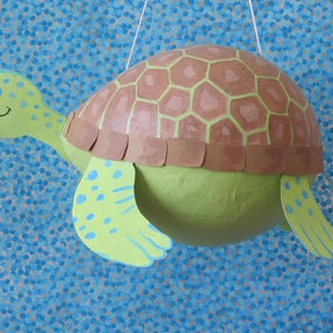 SEA TURTLE Pinata, Sea Turtle Birthday, Turtle Party Decor, Nature ...