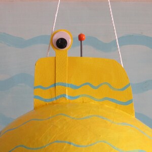 YELLOW SUBMARINE Pinata, Ocean Party Theme, Personalize Pinata ...