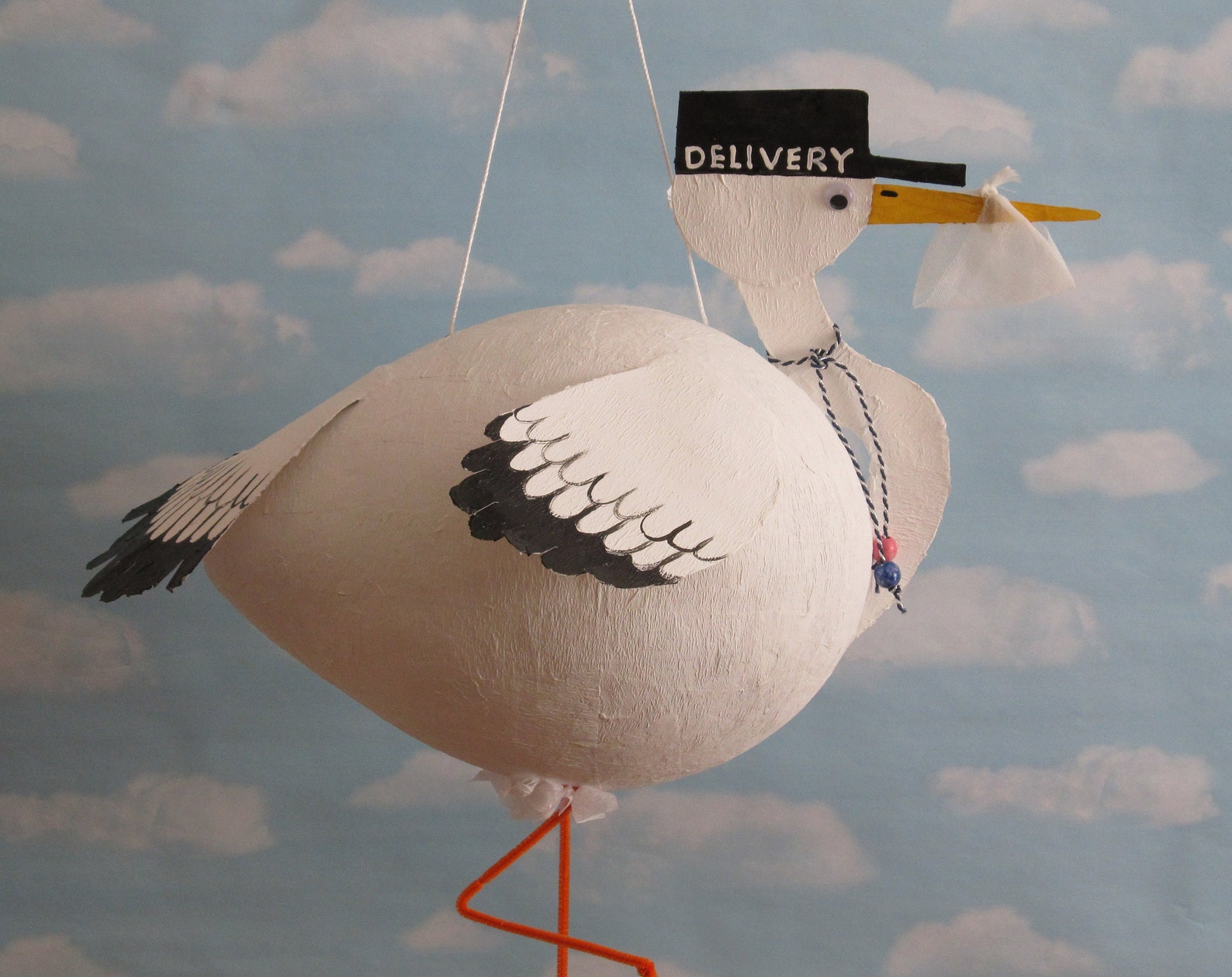 Gender Reveal Stork Pinata Birth Announcement Pinata Baby - Etsy