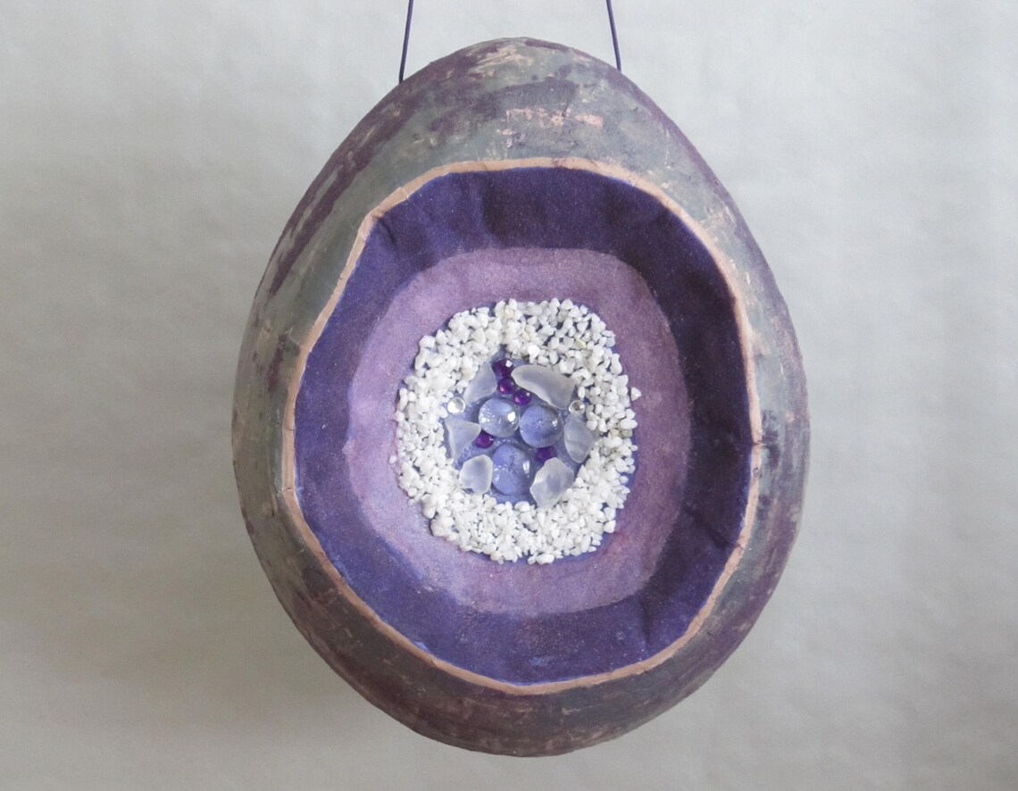 Blue Purple Pink and Green Geode Pinata Geode Party Art - Etsy