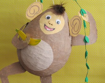 Monkey Party Pinata - Etsy
